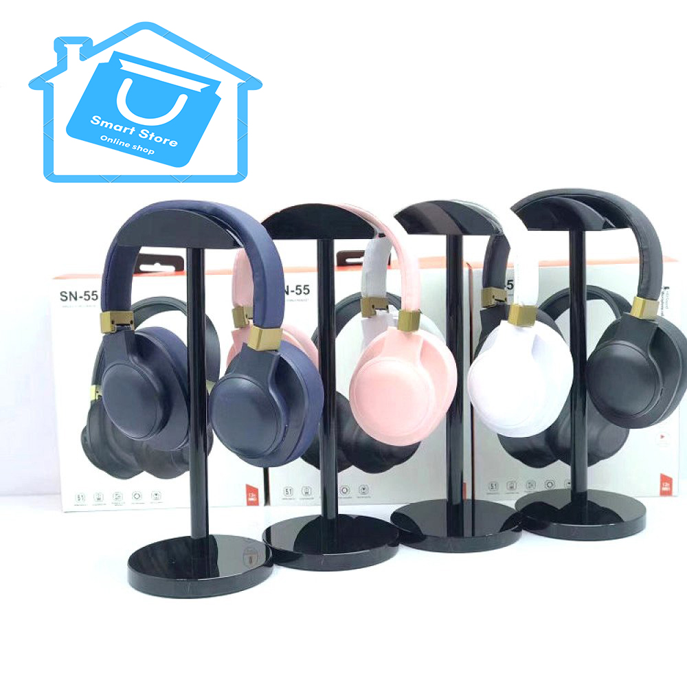 SN 55 – HD SOUND WITH SOFT CUSHION EARCUP BLUETOOTH WIRELESS FOLDABLE ...