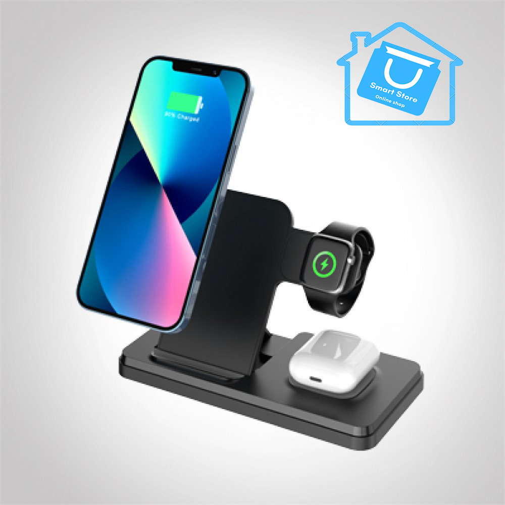 TC042 – WIRELESS CHARGER, 3 IN 1 WIRELESS CHARGING STATION – Club Smart ...