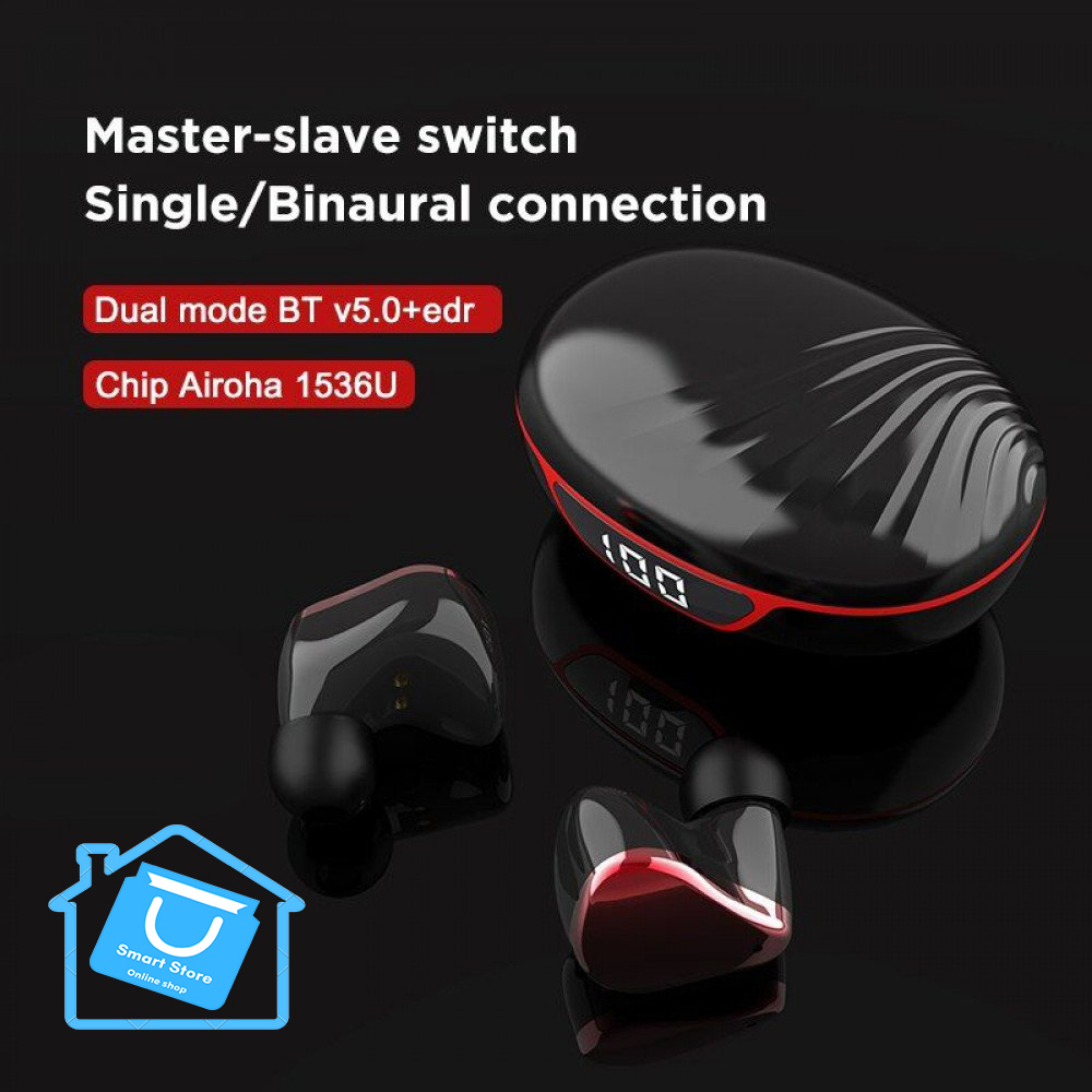 HEADSET P68 TWS STEREO 9D SOUND TRUE WIRELESS EARBUDS TOUCH CONTROL ...