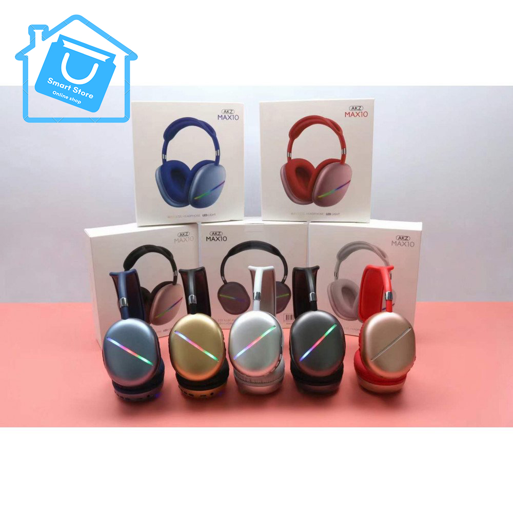 AKZ MAX10 HEAD-MOUNTED RGB WIRELESS BLUETOOTH MUSIC HEADSET WITH ...
